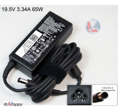 65W 19.5V 3.34A 7.4mm*5.0mm AC Adapter Power Supply Charger for Dell ...