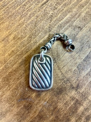 David Yurman Sterling Silver 925 Classic Dog Tag Necklace Pen | eBay