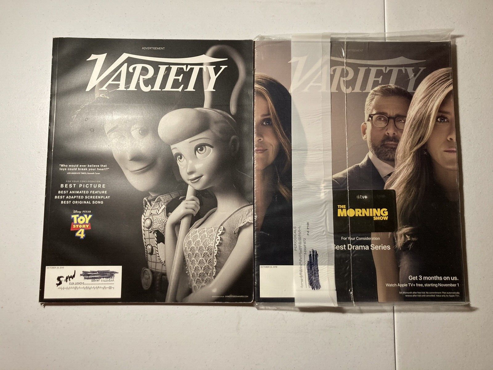 Variety Magazine 9 Issue Lot~October 1, 2019 thru November 26, 2019 ...