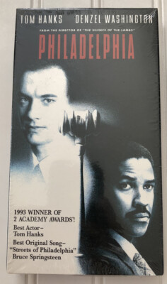 Philadelphia VHS Tom Hanks, Denzel Washington New Sealed 43396526136| eBay