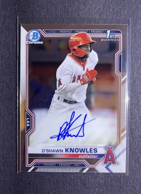 D’Shawn Knowles 2021 Bowman Chrome Prospects Auto #CPA-DK 1st Bowman ...