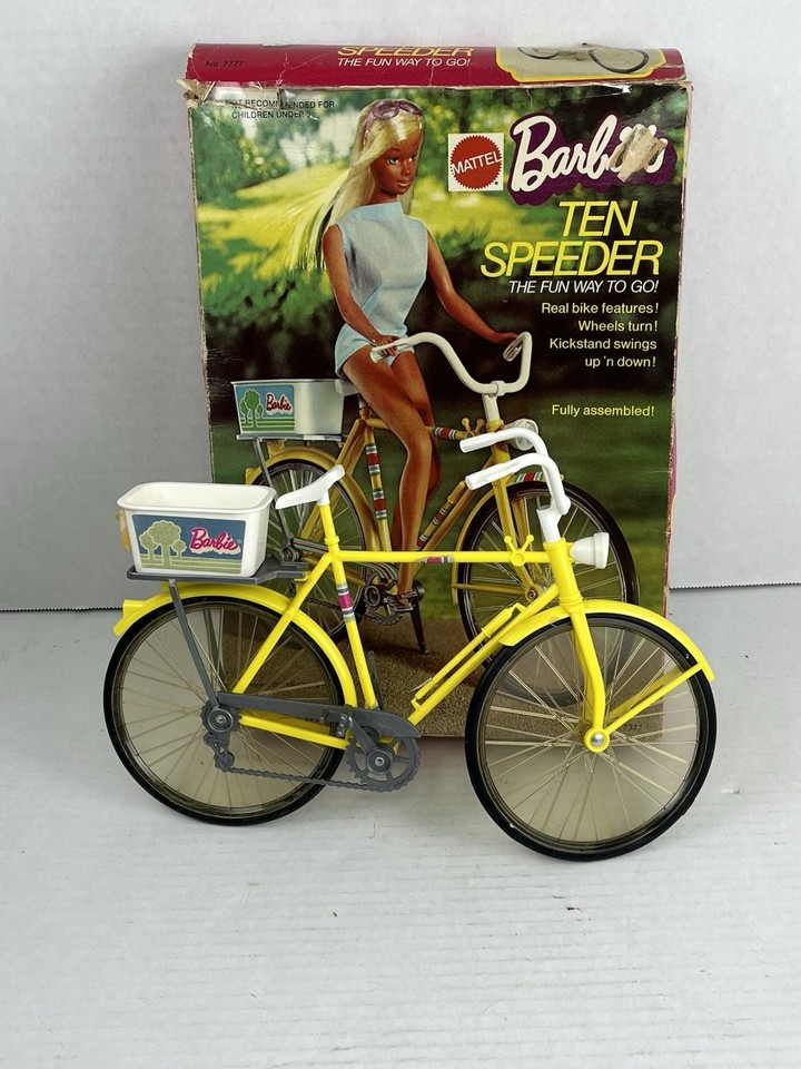 Vtg Barbie 1973 Bicycle 10 Speed Bike Mattel #7777 Original Box T | eBay