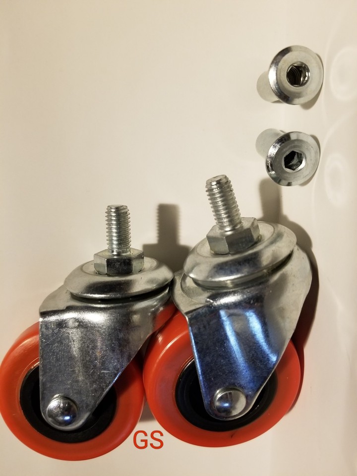 2 Pieces 2" Replacement Swivel Wheel Caster Castor for Mechanic's ...