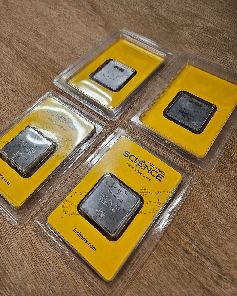 Vanadium .999 1 Oz Ounce Bar Exotic Bullion or Element Collection USA ...