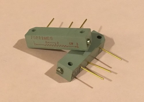 Beckman 75PR1MEG Multi-Turn Trim Potentiometers - 1 Meg ohms - Lot of 3 ...