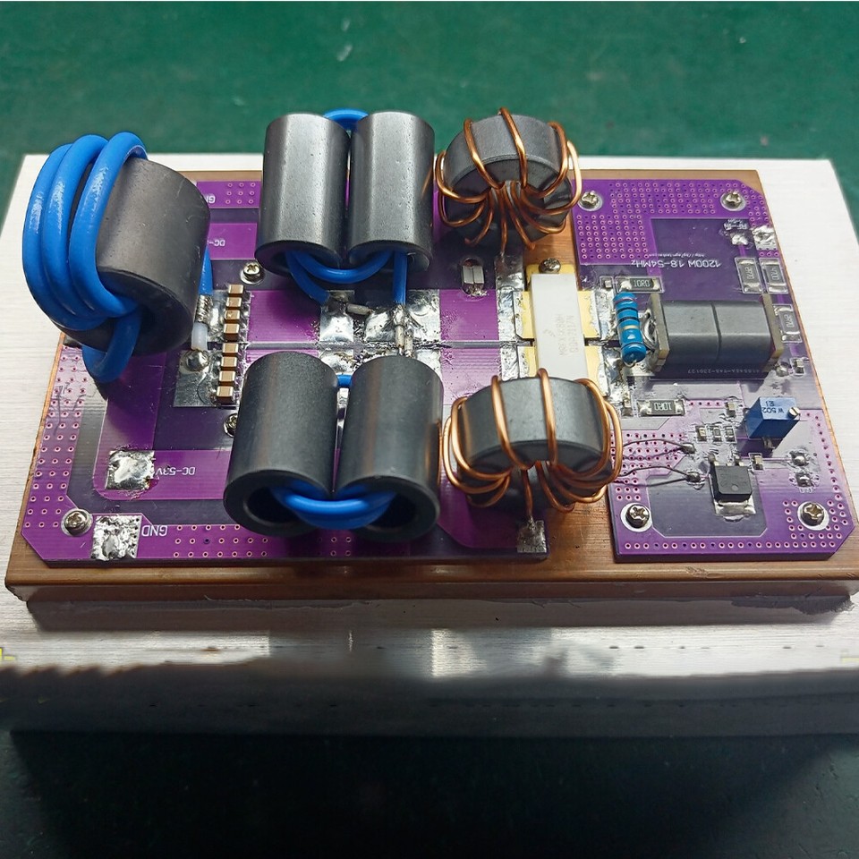 AMPLIFIER BOARD LDMOS 1.2KW HF/6m 160-6M BLF188XR MRF1K50 MRFX1K80 ...