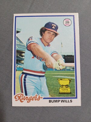 BUMP WILLS 1978 Topps # 23 Baseball Card TEXAS RANGERS 78 O/C | eBay