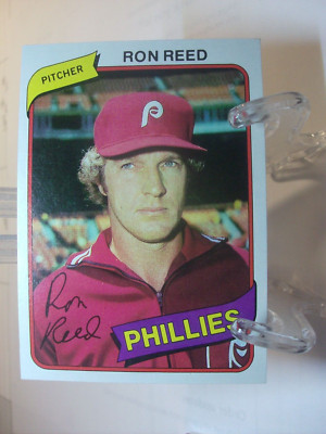 1980 Topps Baseball Card #609 - Ron Reed - Philadelphia Phillies (95638 ...