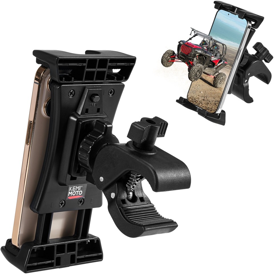 0.6"-2" UTV Cell Phone Holder Mount for Polaris RZR 900 1000 XP Pro ...