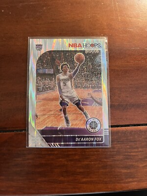 De'Aaron Fox 2019-20 Panini NBA Hoops Premium Stock Flash Shock Prizm ...