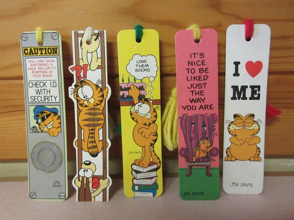 Vintage Garfield tassel bookmarks you choose $3.99 each 28 options | eBay