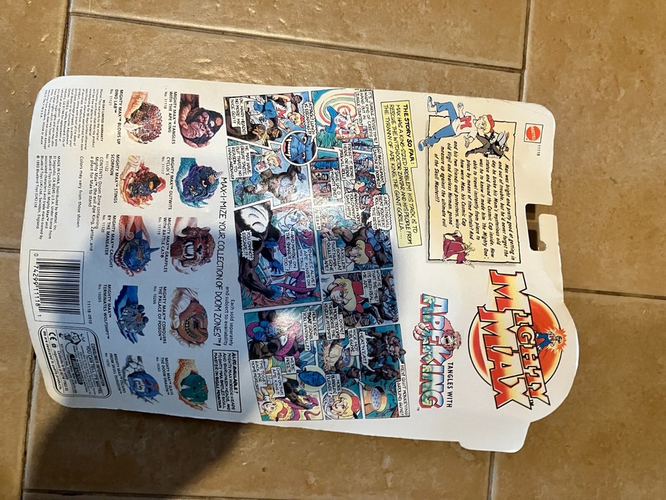 1993 Bluebird Toys Mighty Max Tangles With Ape King Doom Zone - MOC | eBay