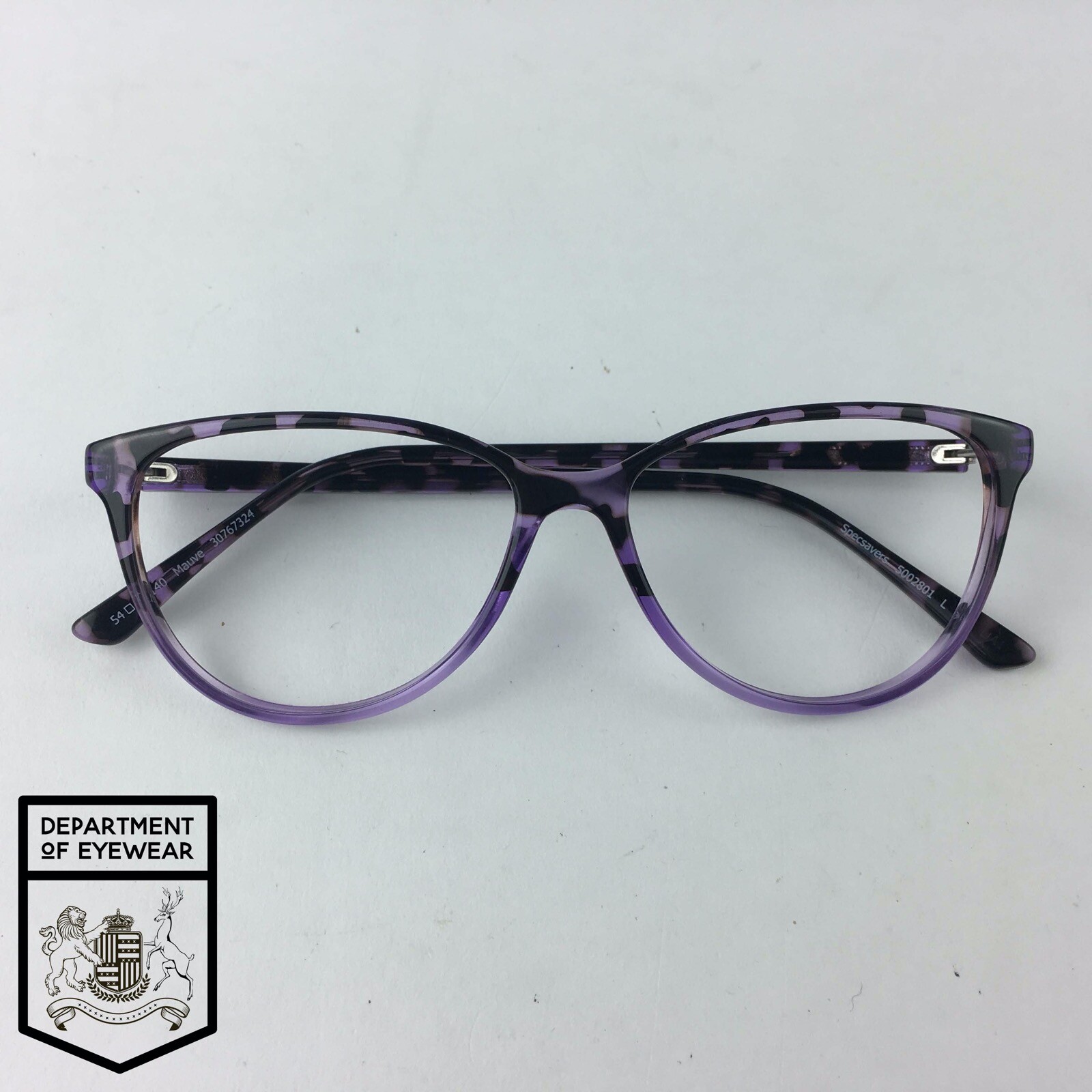 SPECSAVERS eyeglasses PURPLE TORTOISE CATS EYE glasses frame MOD MAUVE ...