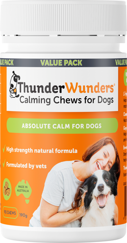 ThunderWunders Calming Chews for Stressed and Anxious Dogs, 190g (value ...