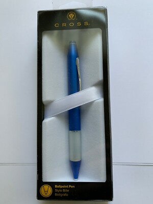 CROSS Easy-Writer Metallic BLUE Ballpoint Pen AT0692S-4 * New in Box | eBay