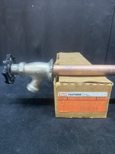 Anti Freeze Faucet 10” Flange To End Wolverine Brass NOS 1/2 FIP-3/4mip ...
