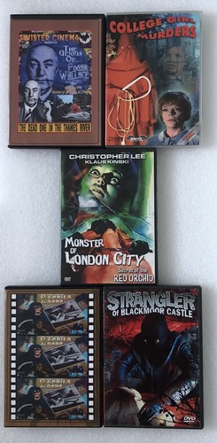 LOT OF 6 GERMAN KRIMI MOVIES - Edgar Wallace Sinister Cinema 5 DVDs ...