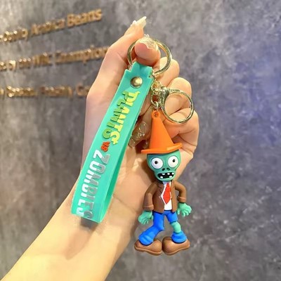 Plants Vs Zombies Conehead Zombie Keychain 4.3 Inches Silicone | eBay