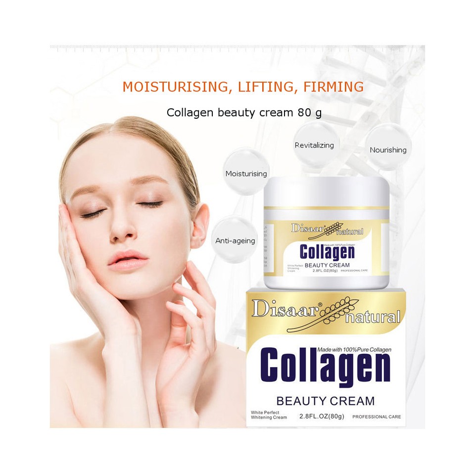 DISAAR Pure Collagen Beauty Cream Anti Aging Wrinkles Moisturizing 80g ...