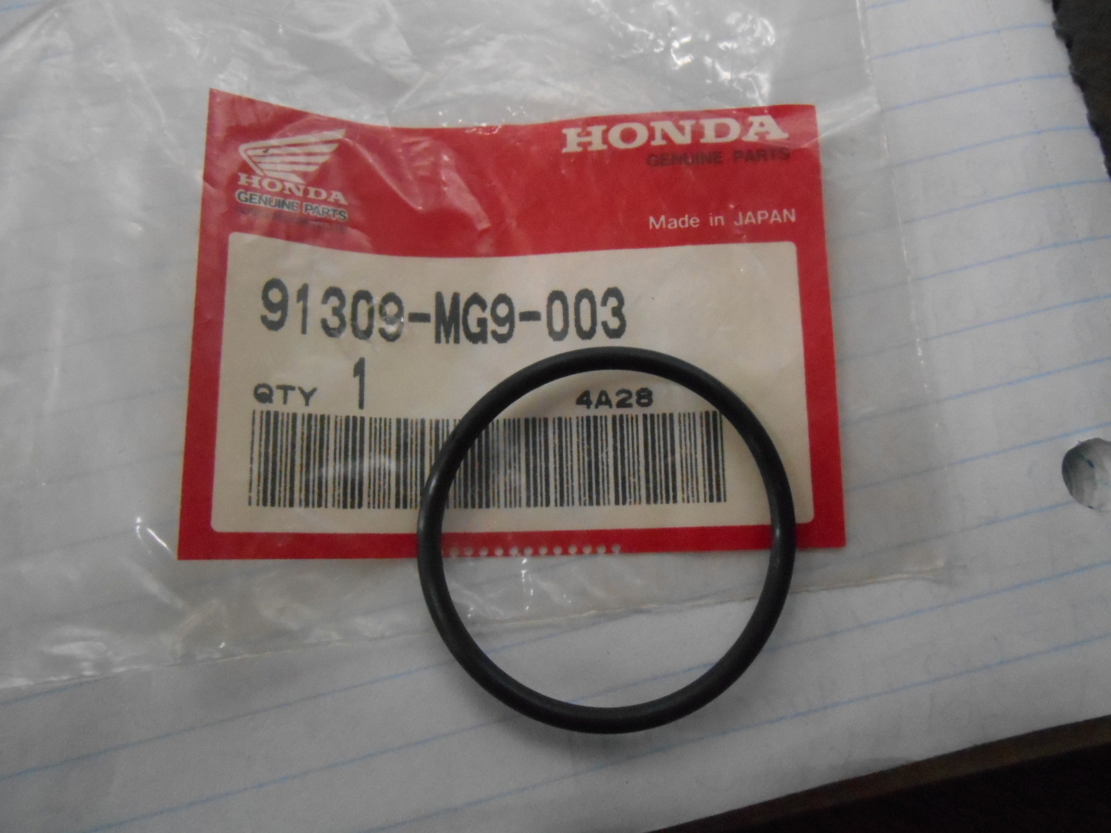 NOS Honda OEM O-Ring 91309-MG9-003 | eBay