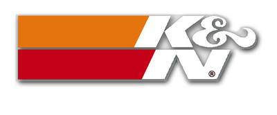 2x K&N AIR FILTER DECAL SMALL CORPORATE LOGO STICKER 114x35mm WHITE 89 ...