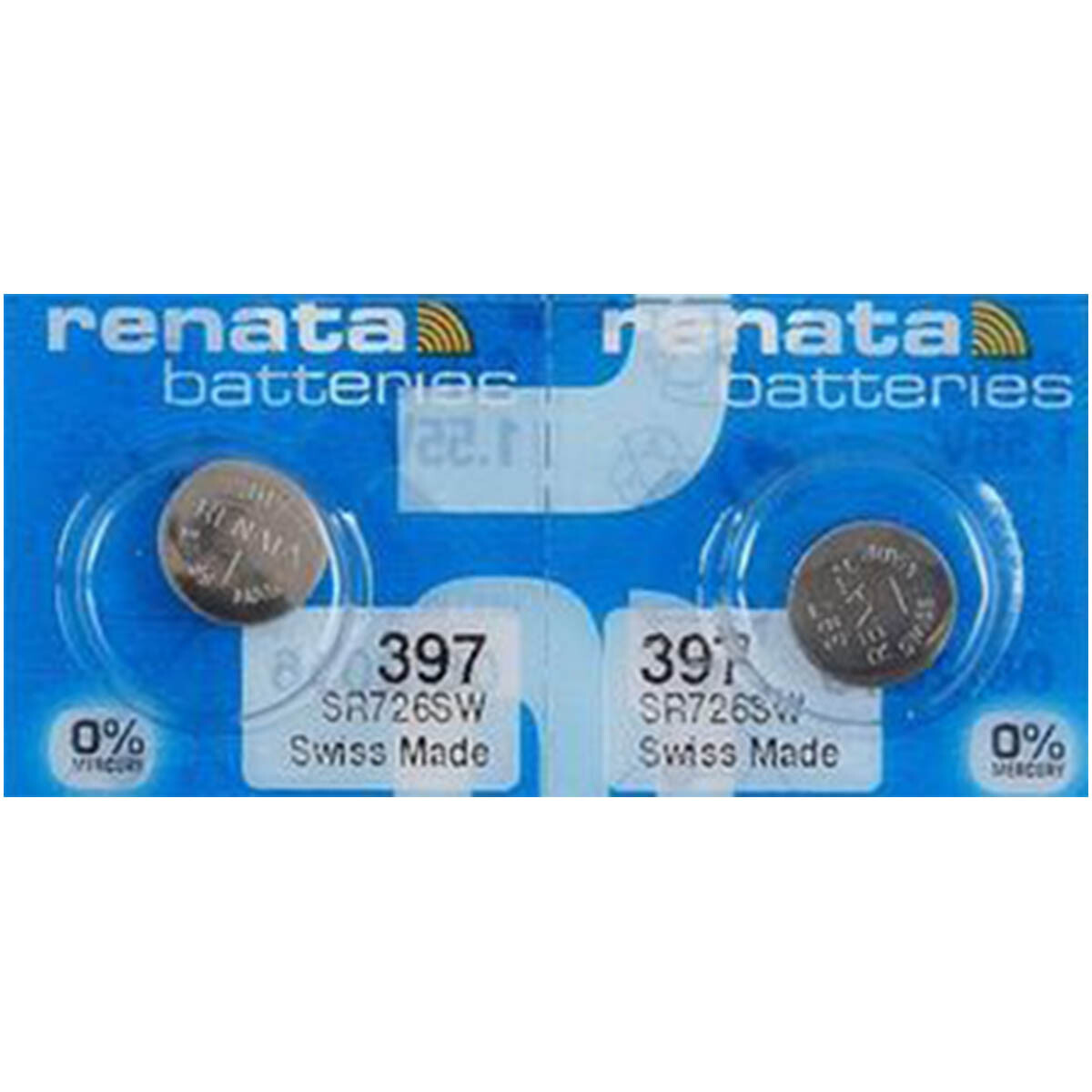 Renata SR726SW SR726 397 Silver Oxide Watch Button Battery 1.55V Swiss ...