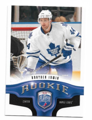 2009-10 Upper Deck Be a Player Rookie RC /99 #321 Brayden Irwin (Maple ...