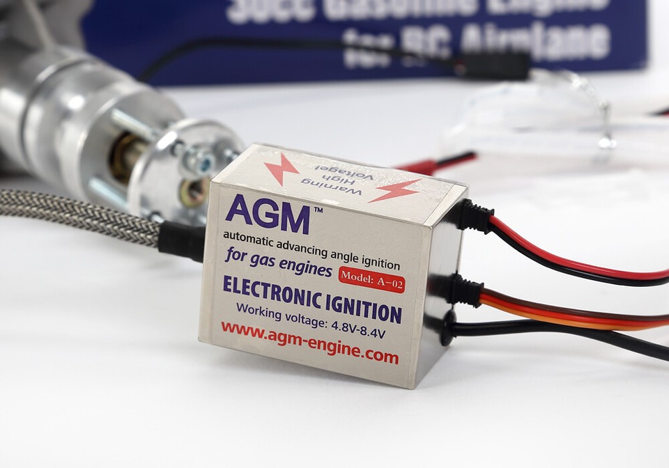 AGM 30cc DLE 30CC Gasoline Gas Petro Engine w/ Muffler For RC Model ...