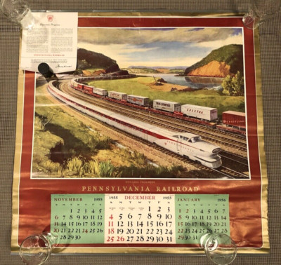 Pennsylvania Railroad (PRR) Vintage 1956 Wall Calendar By Grif Teller ...