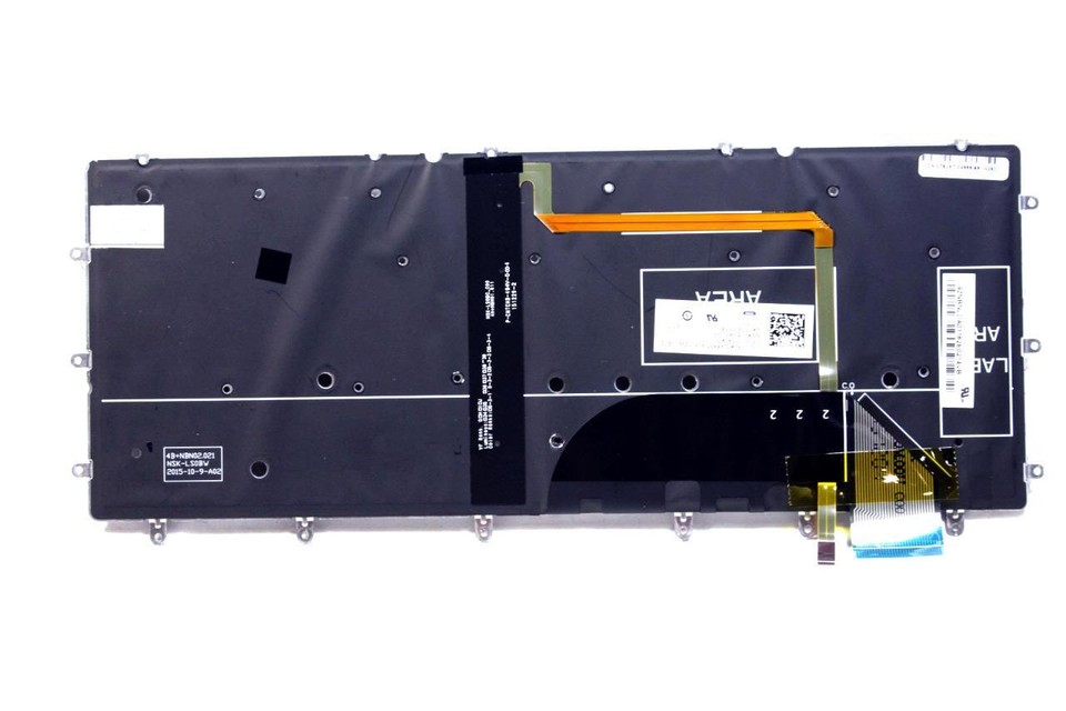 Genuine Dell XPS 9343 9350 9360 LATIN 81 Keyboard NSKLS0BC PK1316I1A18 ...