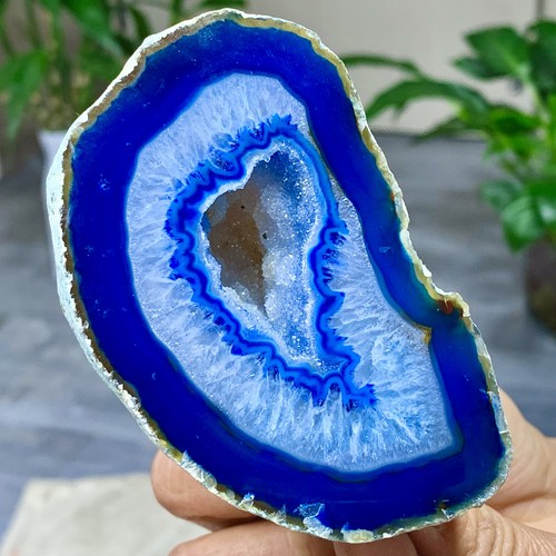 412G Natural Beautiful Agate Geode Druzy Slice Extra Large Gemstone | eBay