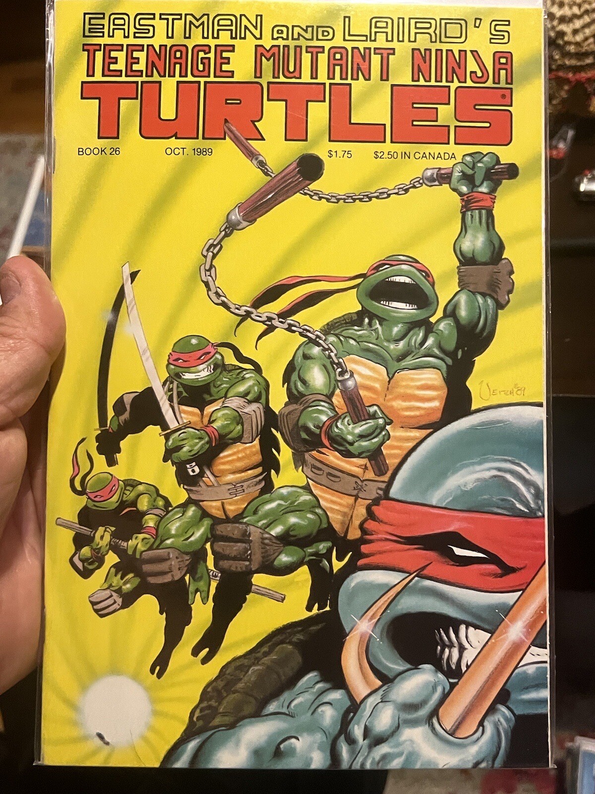 MIRAGE STUDIOS TEENAGE MUTANT NINJA TURTLES TMNT- October 1989 Vol 1 ...