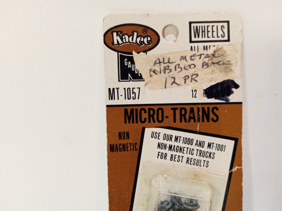 Kadee-MTL set of 12 --rib back metal wheels ( # 3 ) N Scale | eBay