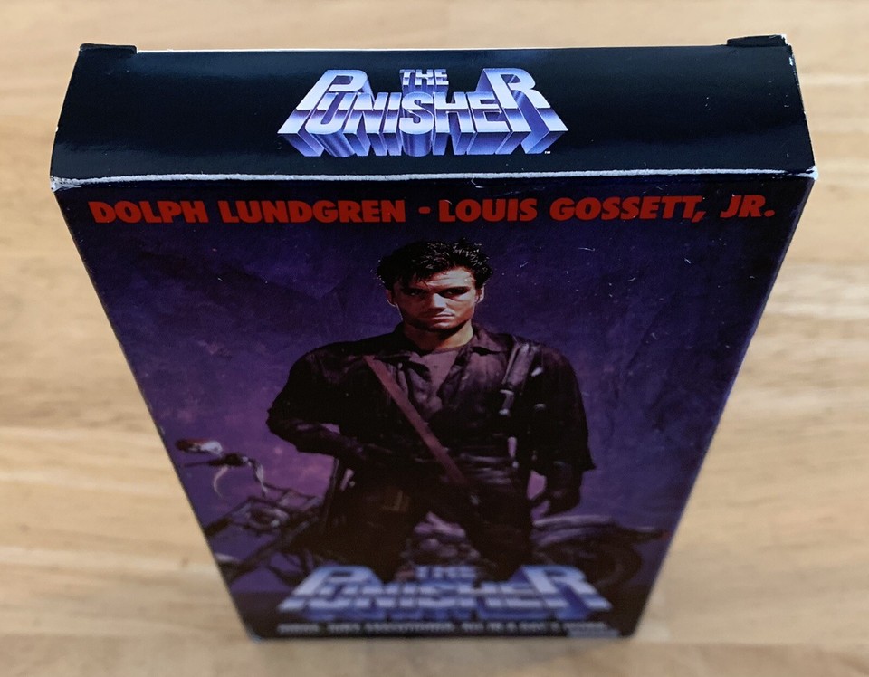 The Punisher VHS 1994 Dolph Lundgren Louis Gossett Jr Marvel Video VTG ...