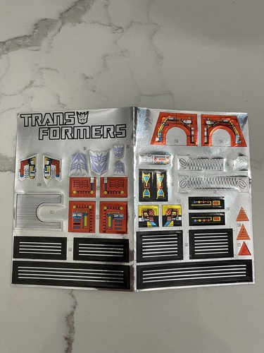 Vintage 1984 G1 Transformers Megatron Unused Sticker Sheet Excellent ...