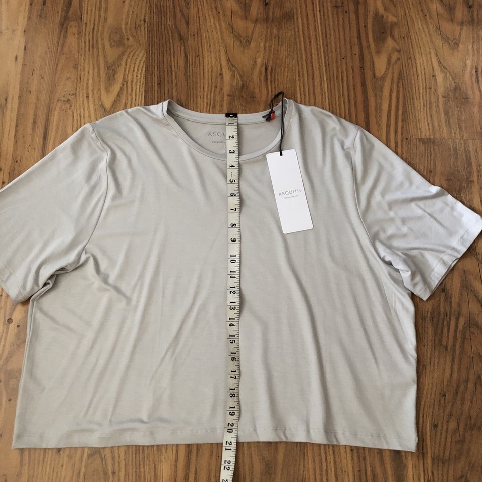 Asquith Movement Top Grey Pilates Yoga Activewear Soft Bamboo Mix Large ...