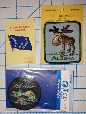 Alaska Travel Patches Embroidered Souvenir Patch: Design Choice ...