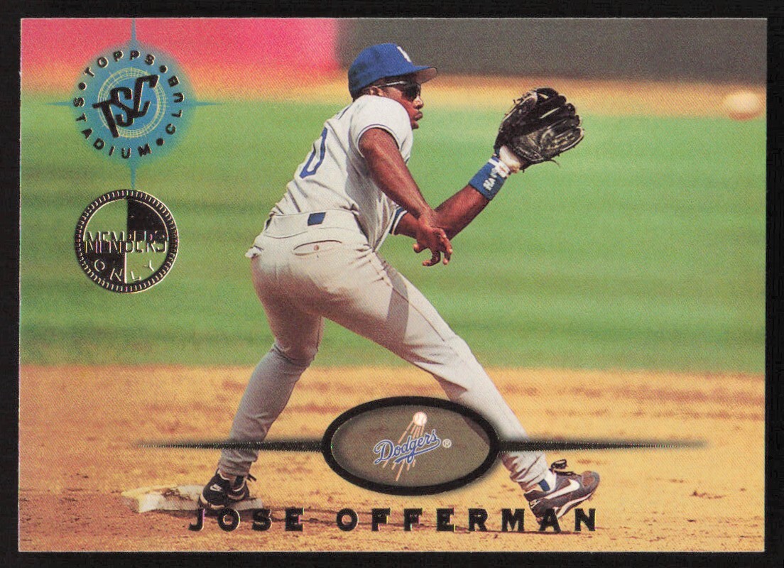 1995 Topps Stadium Club Members Only Jose Offerman #595 Los Angeles ...