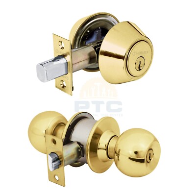 Hermex CMB-12P Combo locks, key-key, bright brass, Hermex Basic | eBay