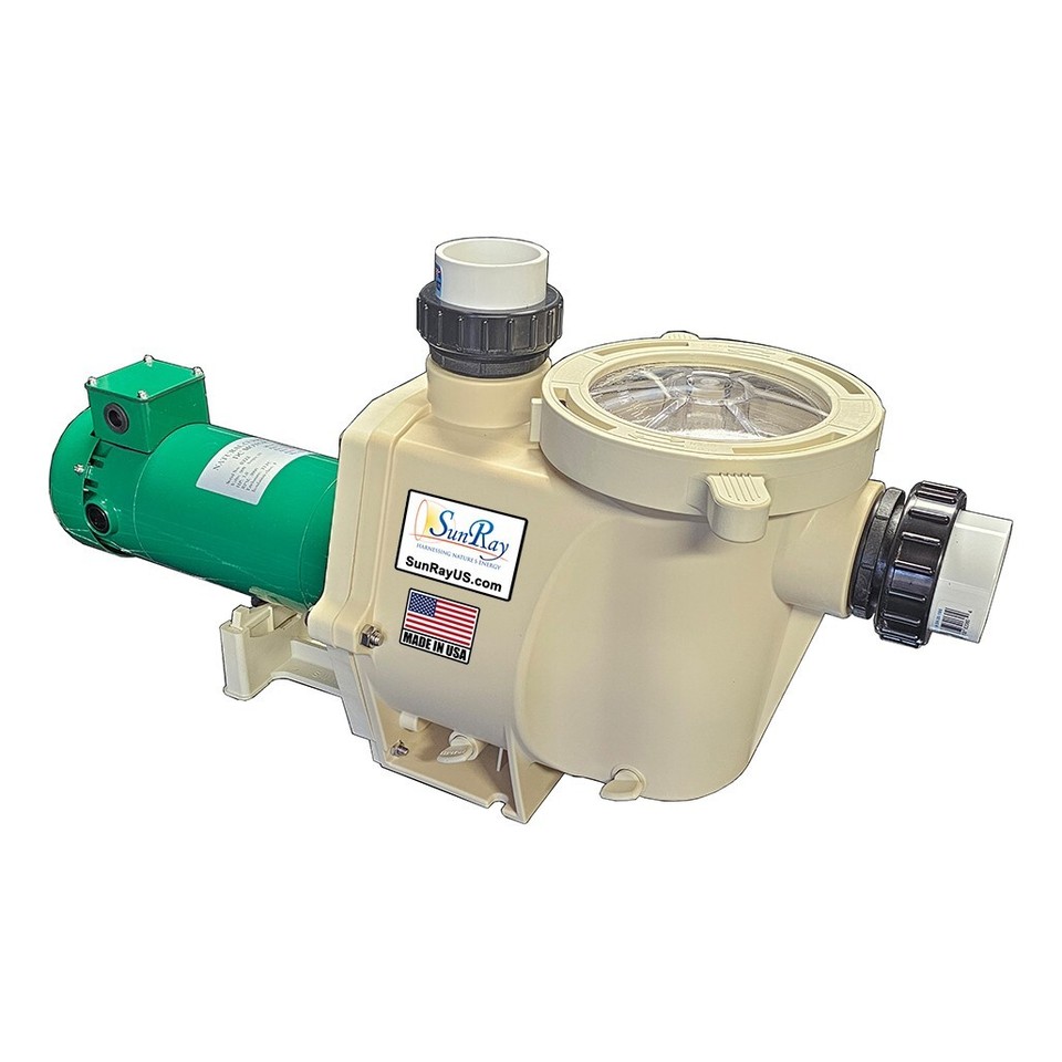 1/2HP Solar Powered Pool Pump ONLY SunRay 40v to 90v 100GPM SunVS DC ...