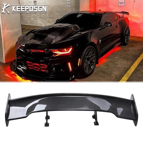 46" Rear Trunk Spoiler High Stand GT Wing Carbon Look For Chevy Camaro ...