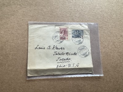 Finland 1937 Cover to US + Frank Semi-Postal Stamps #B25-26 +Intl EXH ...