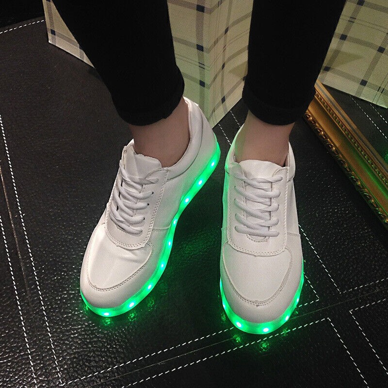 NEW LED Color Change Shoes Sneakers Luminous Trainers Flashing Shoes ...