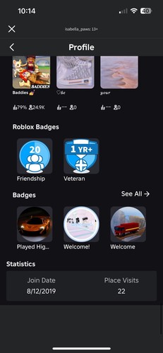 GIRL ROBLOX ACCOUNT FOR SALE 🩷👅 2019 Account, 407 Robux As Well As RH ...