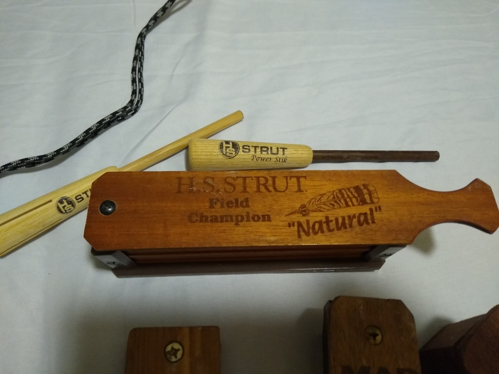 Vtg Turkey Hunting Calls Assortment, Wooden Box and Slate Call Set See ...