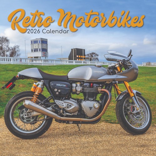 Retro Motorbikes Vintage Motor Cycles "12 x 12" Square Wall Calendar ...
