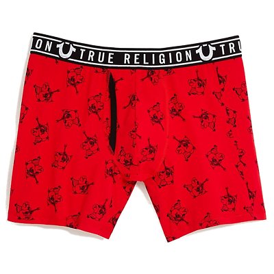 True Religion Men's Buddha Boxer Brief Underwear in Red | eBay