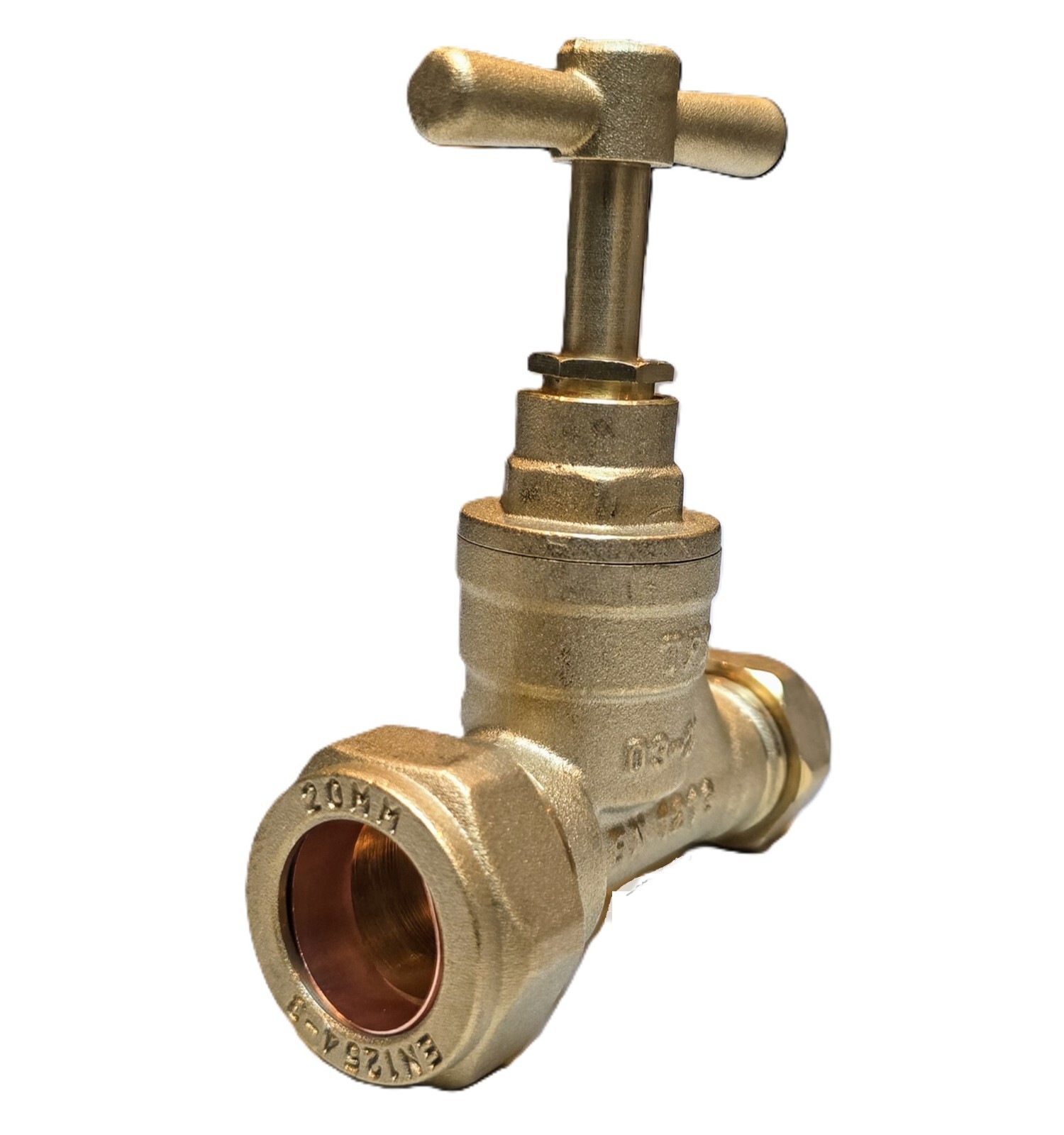 BRASS POLY STOPCOCK 20MM X 15MM MDPE STOP COCK BLUE MAINS WATER PIPE TO ...