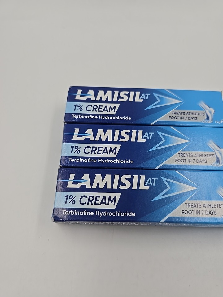 3 X Lamisil Athletes Foot 1% Cream Antifungal Infection Dhobie Itch ...