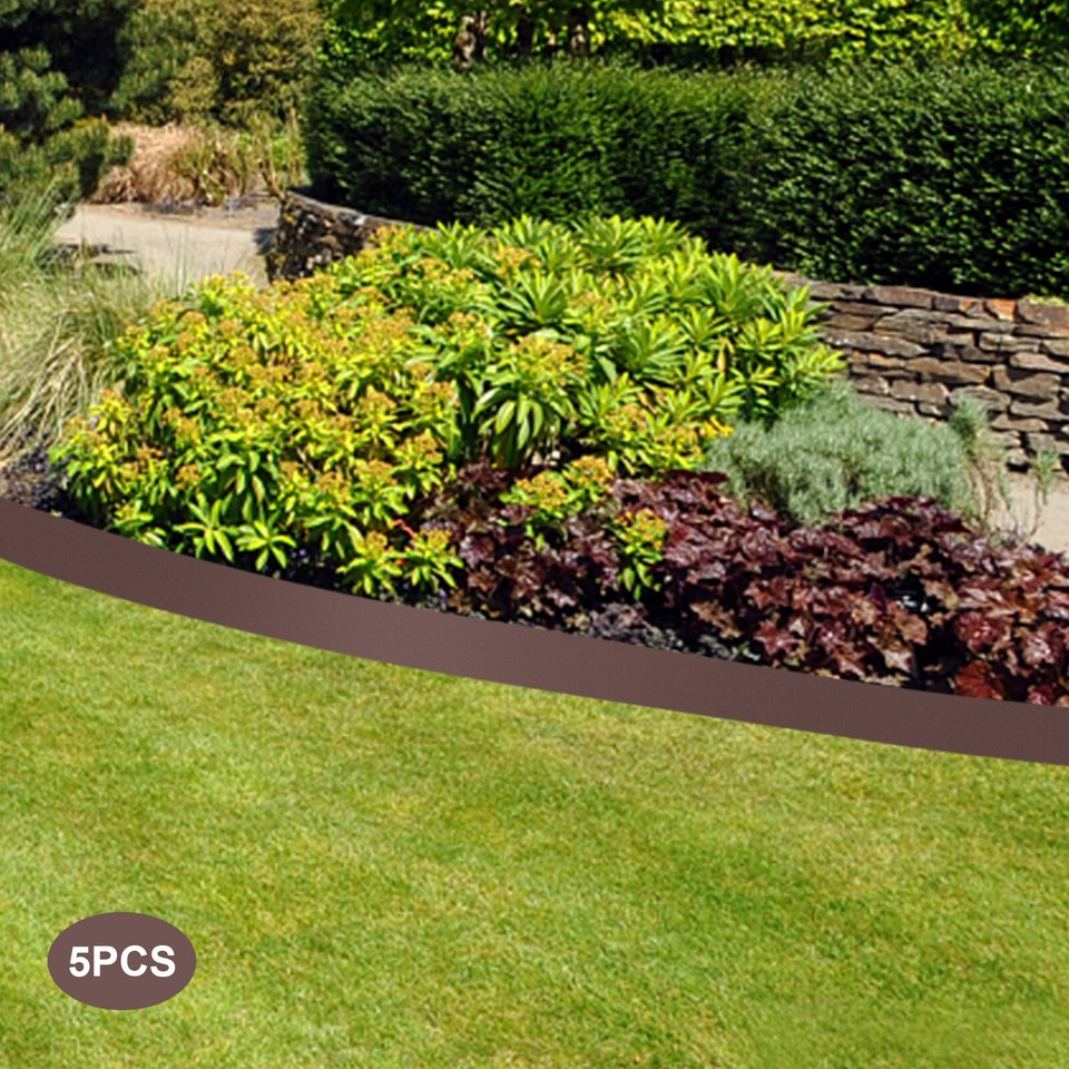 4"x39" 5x Metal Landscape Edging Steel Lawn Edging Bendable Metal ...